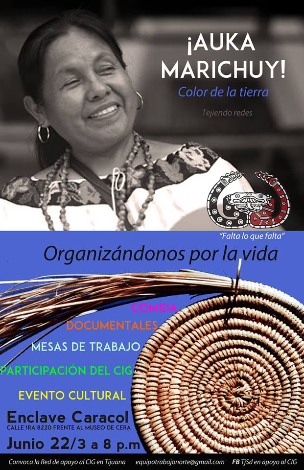 ¡Auka Marichuy! Organizándonos por la vida. Actividades en Tijuana, 22 ...