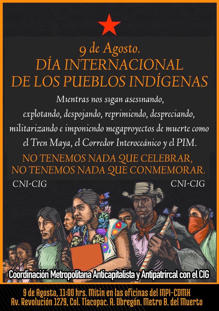 DÍA INTERNACIONAL DE LOS PUEBLOS INDÍGENAS - Congreso Nacional Indígena